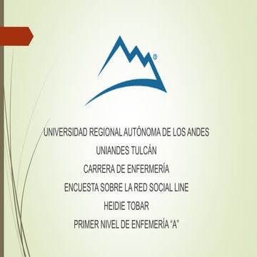 Presentación sobre Line | PPT