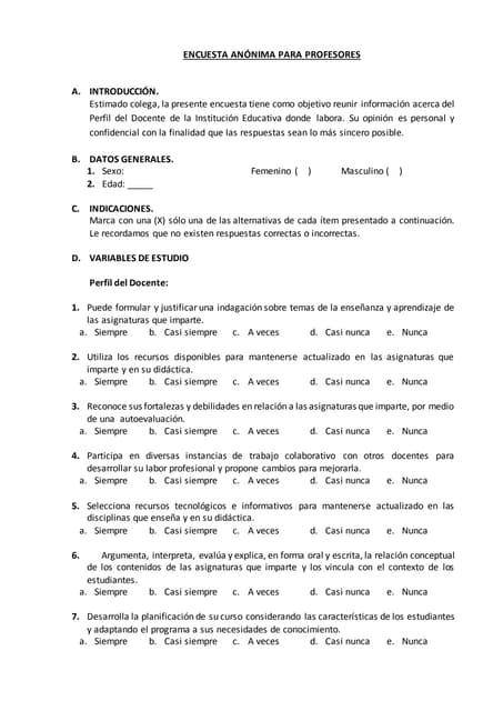 Cuestionario gustos e intereses para adolescentes | PDF