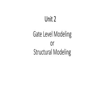 Gate Level Modeling Ppt