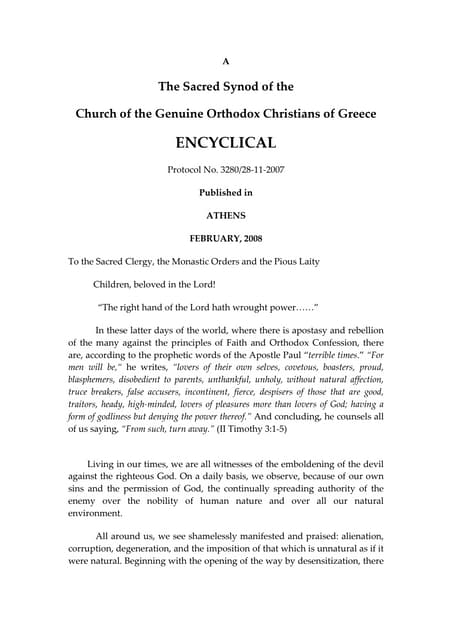 The Division of the G.O.C. Into Factions | PDF | Christianity ...
