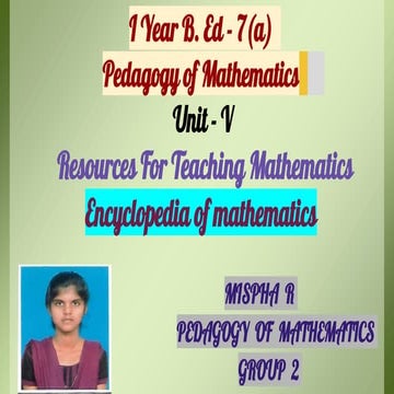 Encyclopedia Of Mathematics Ppt