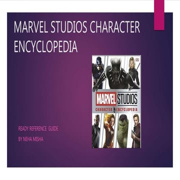 Marvel Studios Character Encyclopedia | PPTX