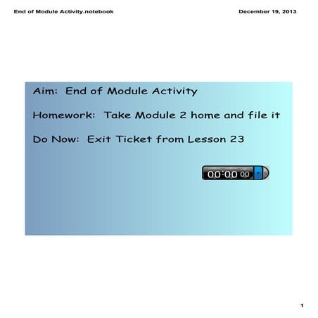 End of module activity | PDF