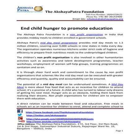 Feed the Children | PPTX