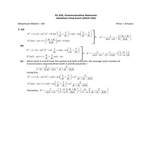 End sem solution | PDF