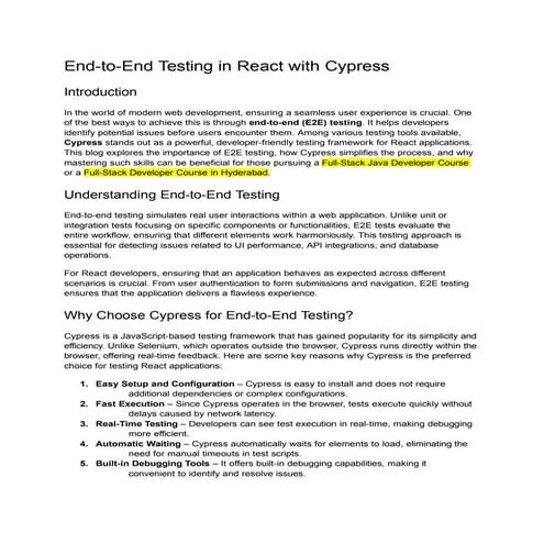 End To End Testing In React With Cypresspptx 4910