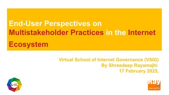 Internet ecosystem and the internet | PPT