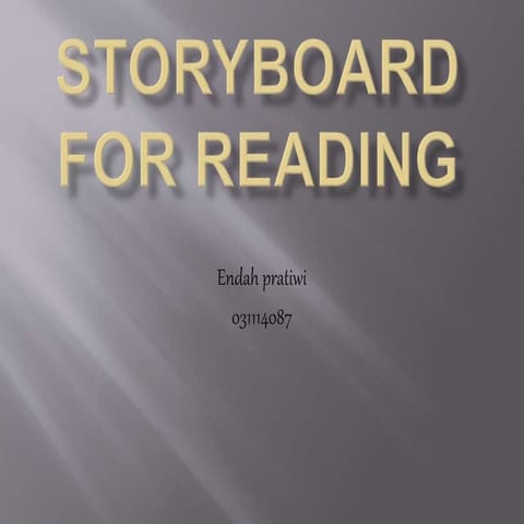 storyboard for reading | PPT