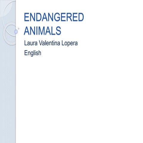 Endangered Animals | PPT