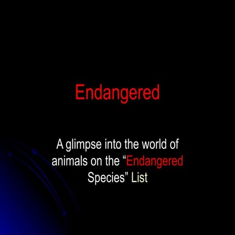 Endangered Spices | PPT