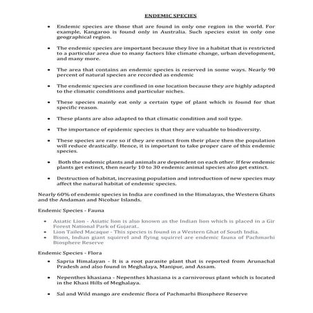 Endemism - Definition, Characters, Theories, Types, Factors, Examples ...