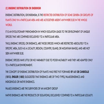 Endemism - Definition, Characters, Theories, Types, Factors, Examples ...