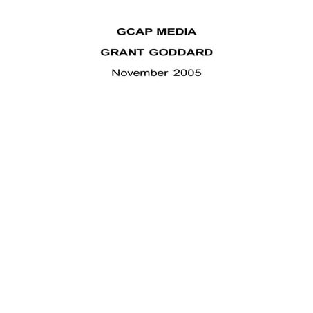 'GCap Media' by Grant Goddard | DOC