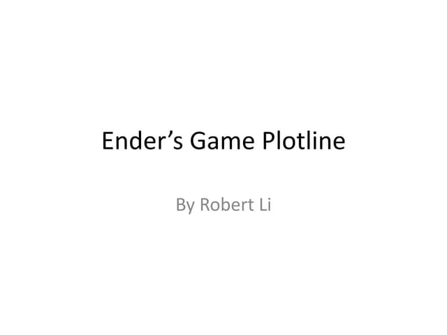 Ender’s Game Presentation | PPTX