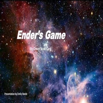 Ender's game project 4 | PPT