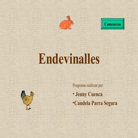 Endevinalles | PPT