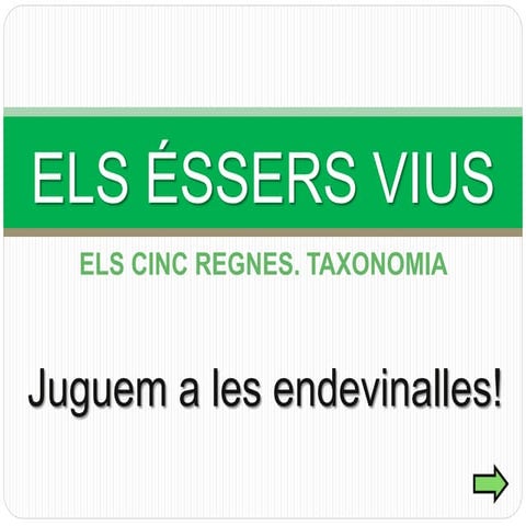 Endevinalles (Els cinc regnes) | PPTX