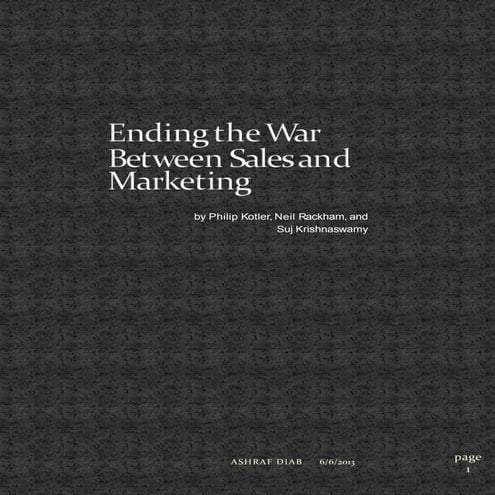 Ending war between_sales_marketing | PPSX
