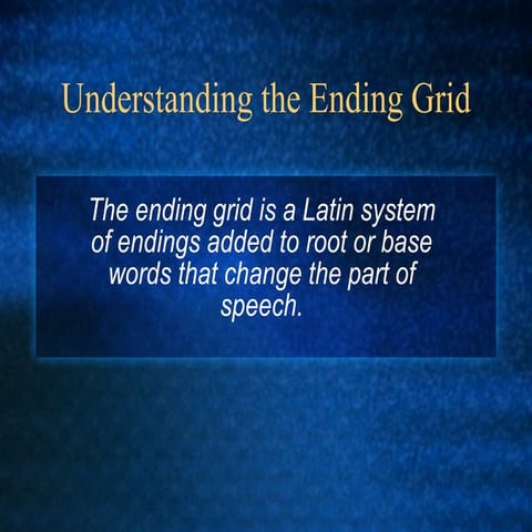 Endinggrid | PPT