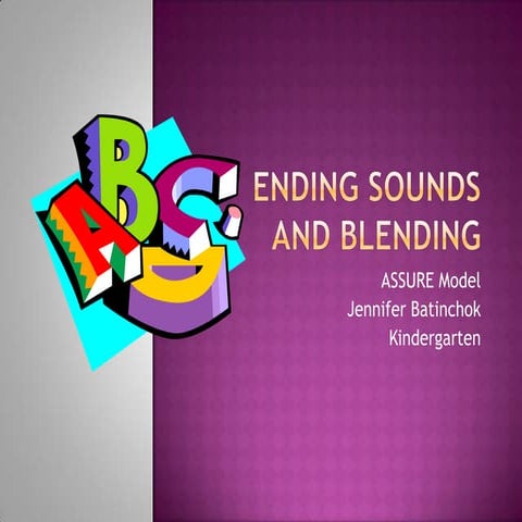 Ending sounds and blending | PPTX