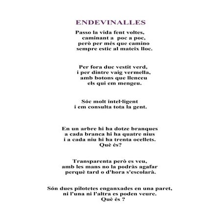 Endivinalles | PDF
