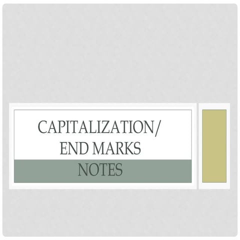 Capitalization | PDF