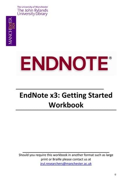 Guide to endnote 2021 | PPTX