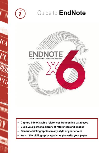 Guide to endnote 2021 | PPTX