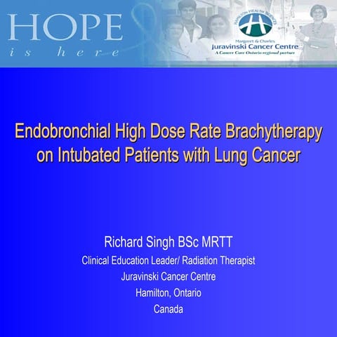Endobronchial High Dose Rate Brachytherapy | PDF