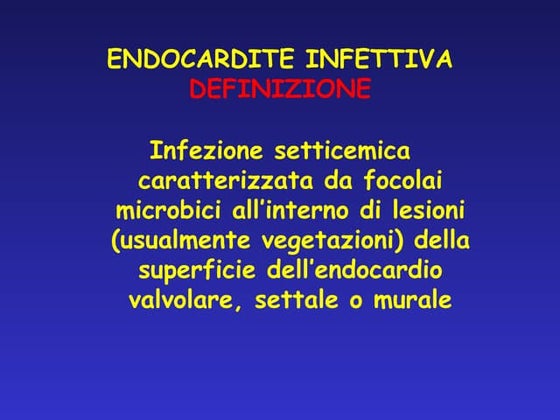 Terapia dell'endocardite infettiva | PPT