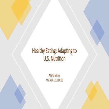 Healthy and unhealthy food | PPTX