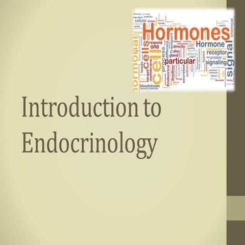 Introduction to hormones | PPTX