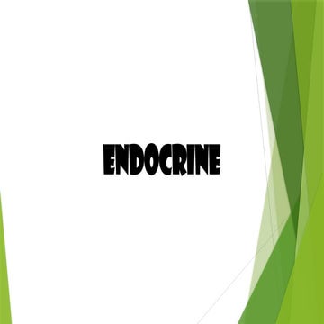 Endocrine 1 Pptx For The Students How Are Presentation Ppt Pptx