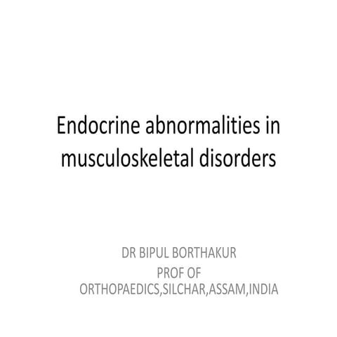 Endocrinology: Pictorial Quiz | PPT