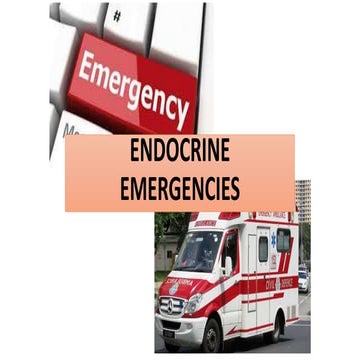 Endocrine Emergencies.pptx | Thyroid Disorders | Endocrine and ...