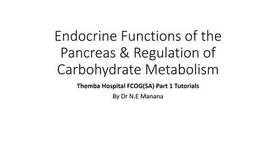 Pancreas anatomy and functions | PPT