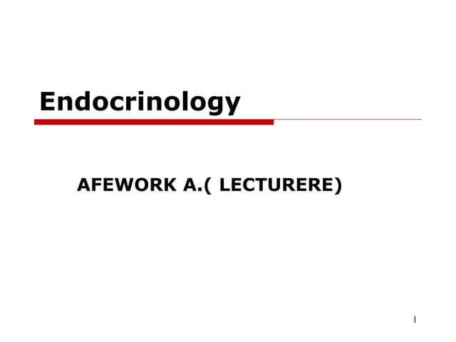 Endocrine Lecture Pdf