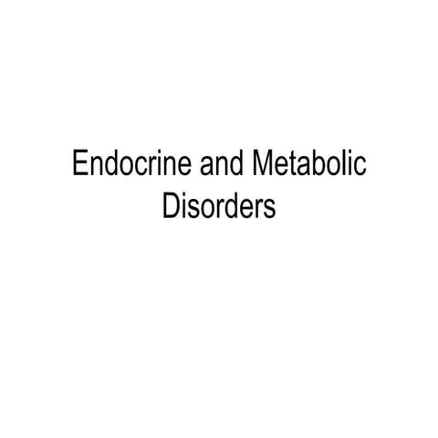 Endocrine Lecture Ppt