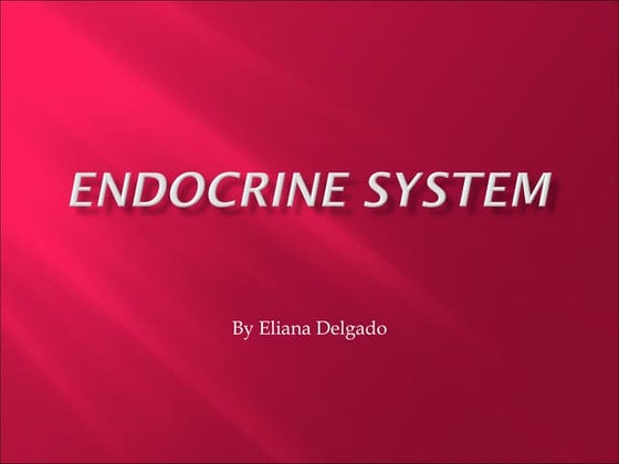 Endocrine system | PPTX