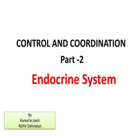 Endocrine system | PPTX