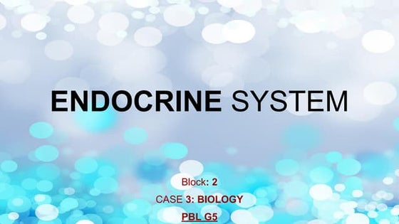 Endocrine System Anatomy | PPT