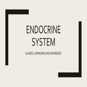 Endocrine system | PPTX