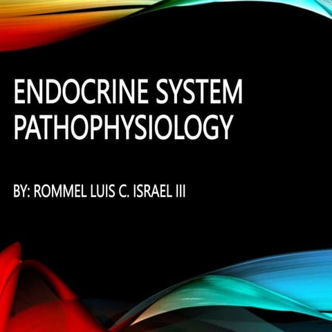 ENDOCRINE SYSTEM: REVIEW OF THE PATHOPHYSIOLOGY | PPT