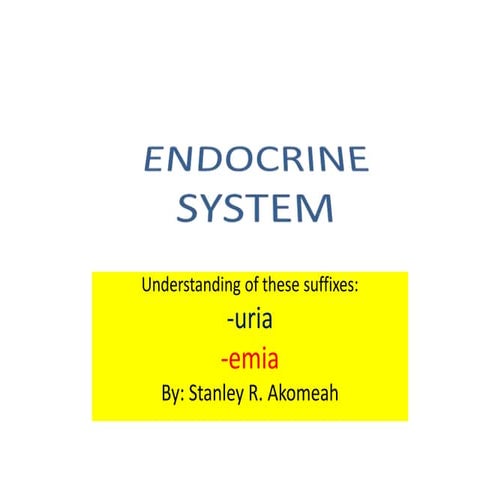 Endocrine system 1 | PPT