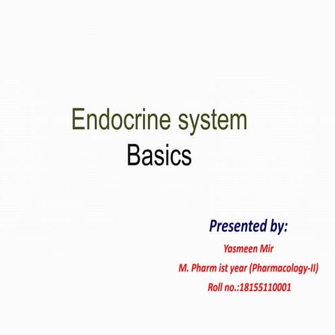 Endocrine system basic-ppt | PPT