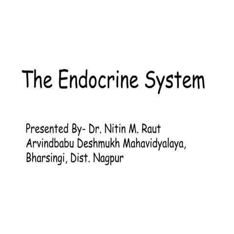 Endocrine system glands | PPT