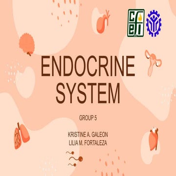 ENDOCRINE SYSTEM REPORT_TESDA CAREGIVING NCII | PPT