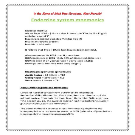 Hematology mnemonics | PDF