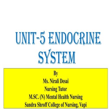 Endocrine System Nirali for 1st Semester B.Sc Nursing & GNM.pptx