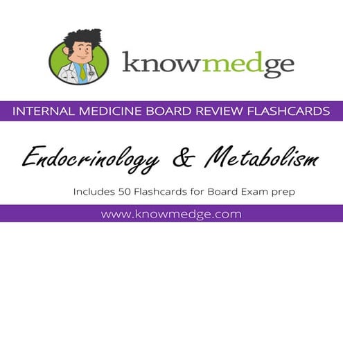 Internal Medicine Board Review - Endocrinology Flashcards - by ...